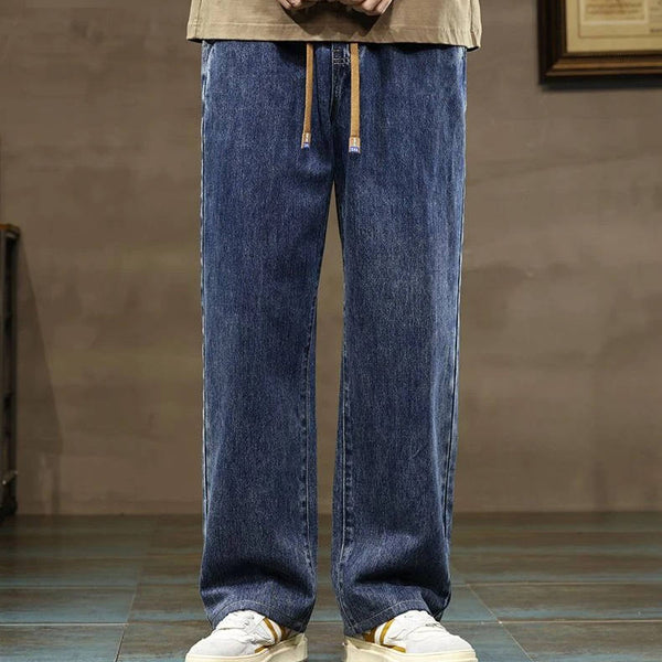 Men’s Drawstring Denim Jeans – ForestFieldFashion