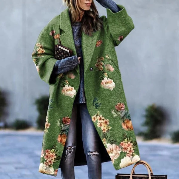 Printed Long Coat – ForestFieldFashion