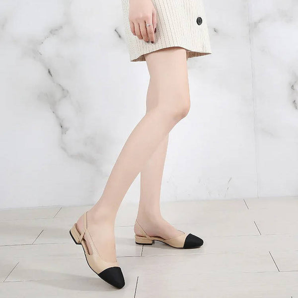 Women's Cap Toe Slingback Flats – ForestFieldFashion