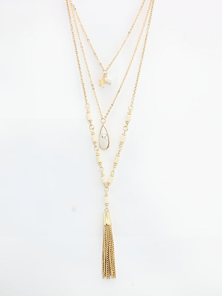 Triple Layered Pendant Necklace – ForestFieldFashion